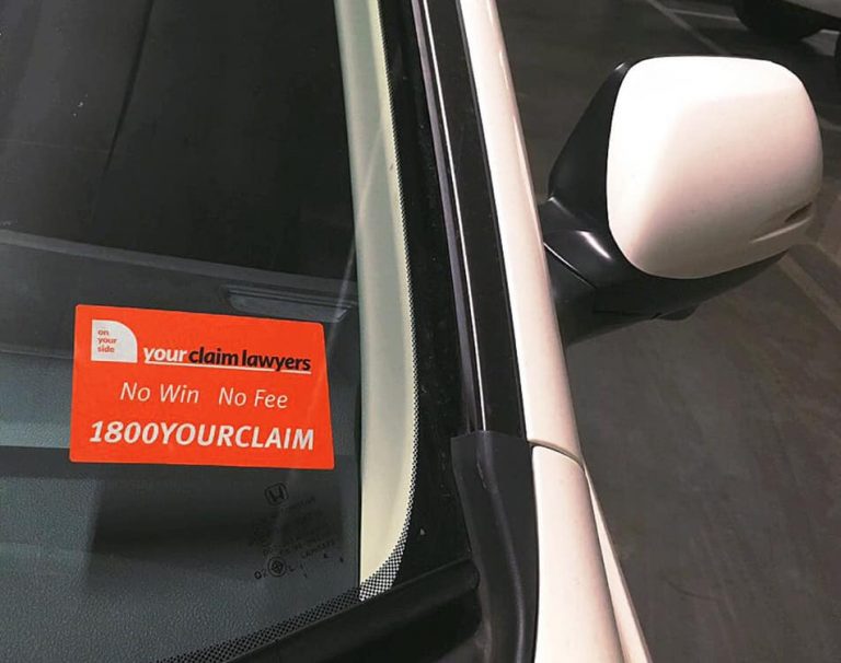 Get your Free Rego Renewal Reminder Sticker - Your Claim Lawyers